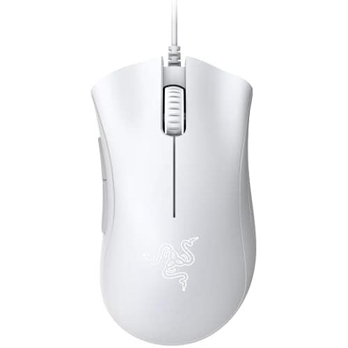 Razer DeathAdder Essential - Mercury White Gaming Mouse Wired 5 Buttons ...