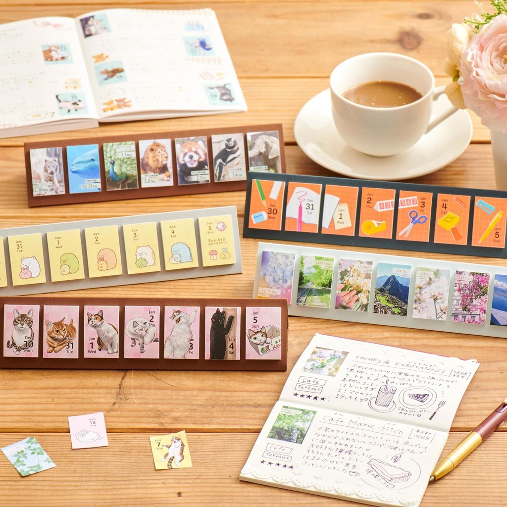 [Ready Stock] Japan 2025 himekuri Mini Small Calendar Stationery Daily ...