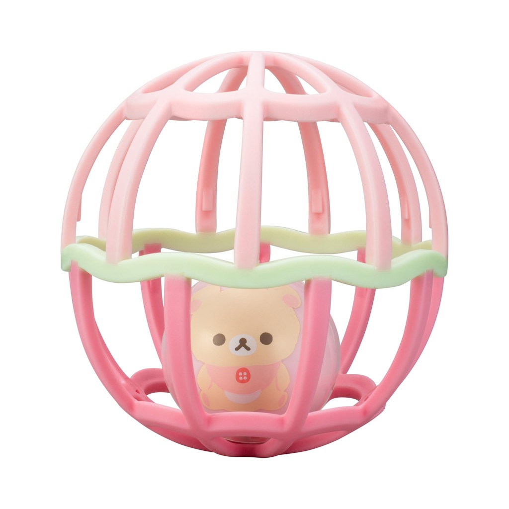 AGATSUMA Rirakkuma Baby Shaka Shaka Ball - Blue & Pink (For Ages 2 ...