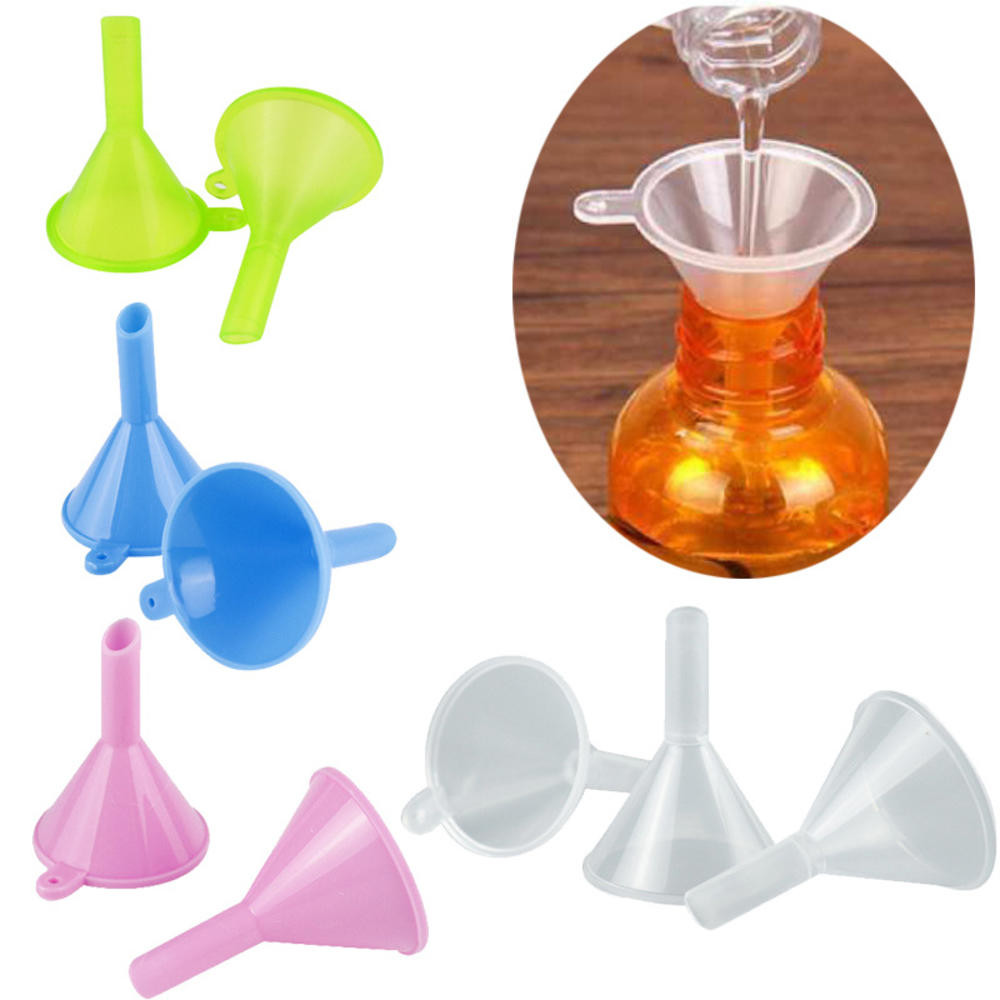 10Pcs/set Mini Clear Funnel Narrow Neck Perfume Funnel Polyethylene ...