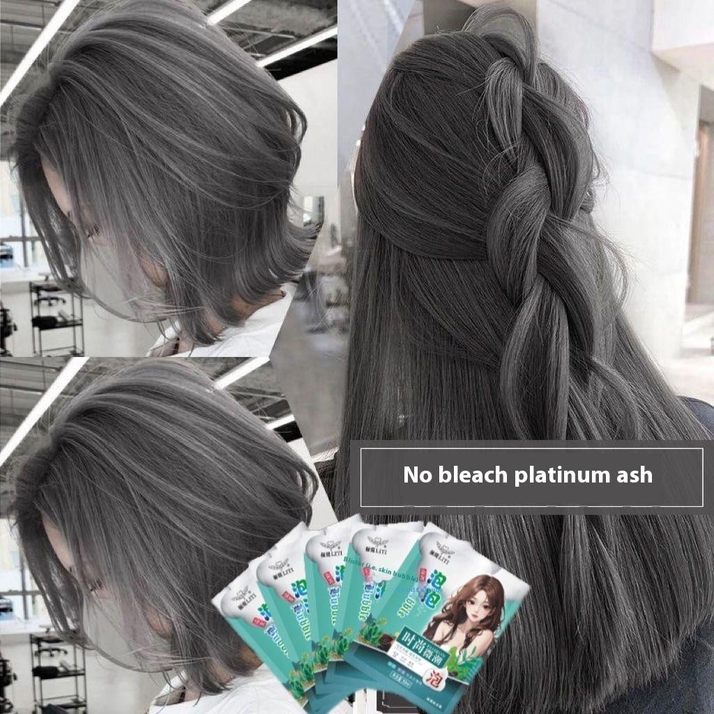 Bagged Milk Tea Gray Brown Plant Bubble Hair Dye 2025 Explosion ...