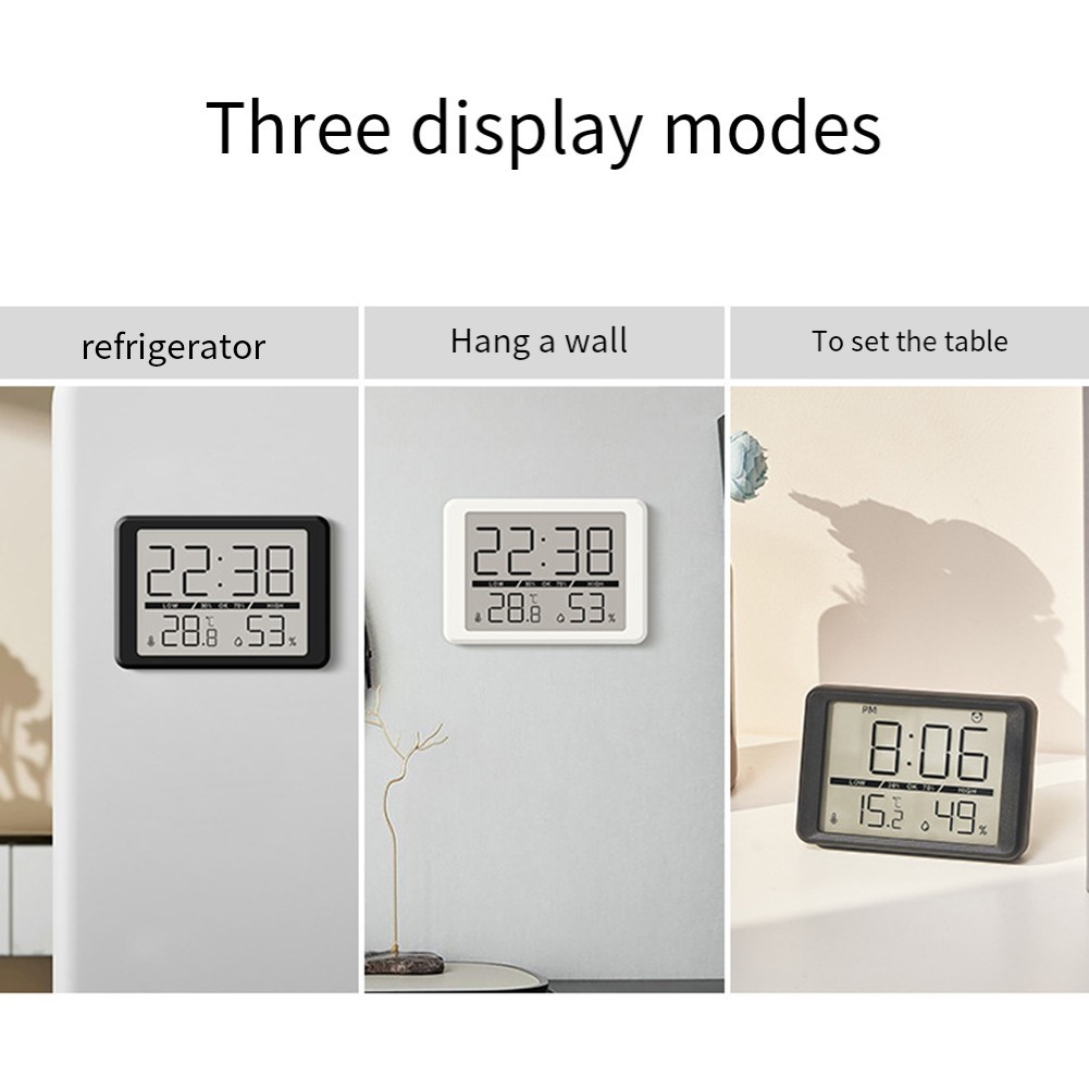 Mini Digital Clock with Magnetic Suction for Refrigerators and Flat ...