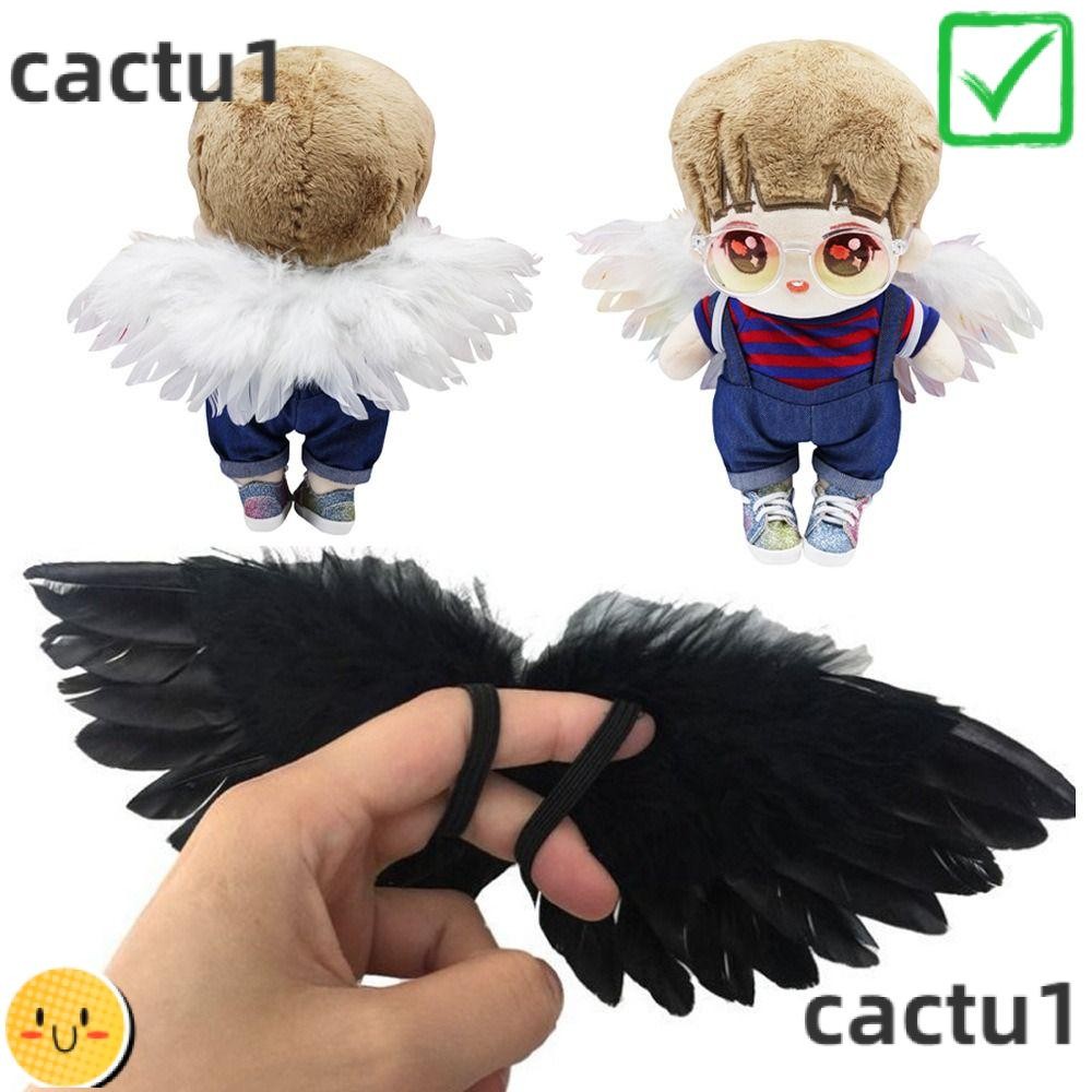 DIEMON Plush Labubu Doll Wing, Mini DIY Labubu Angel Wing, White Black ...