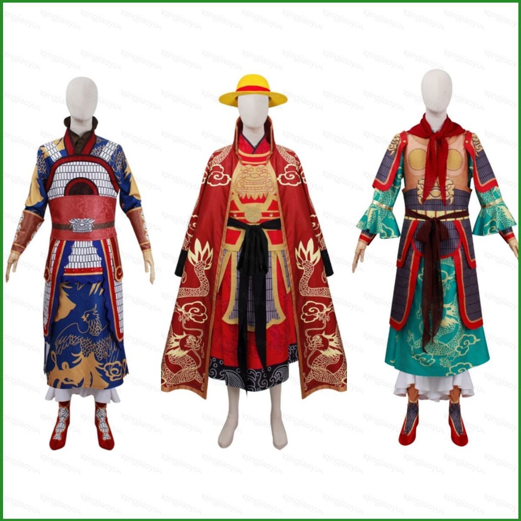 HQ4 Anime One Piece Hanfu General Cosplay Costume Luffy Sanji Zoro Nami ...