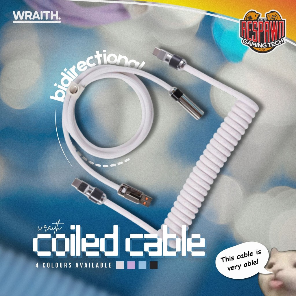 Wraith Bidirectional Coiled Cable | Shopee Singapore