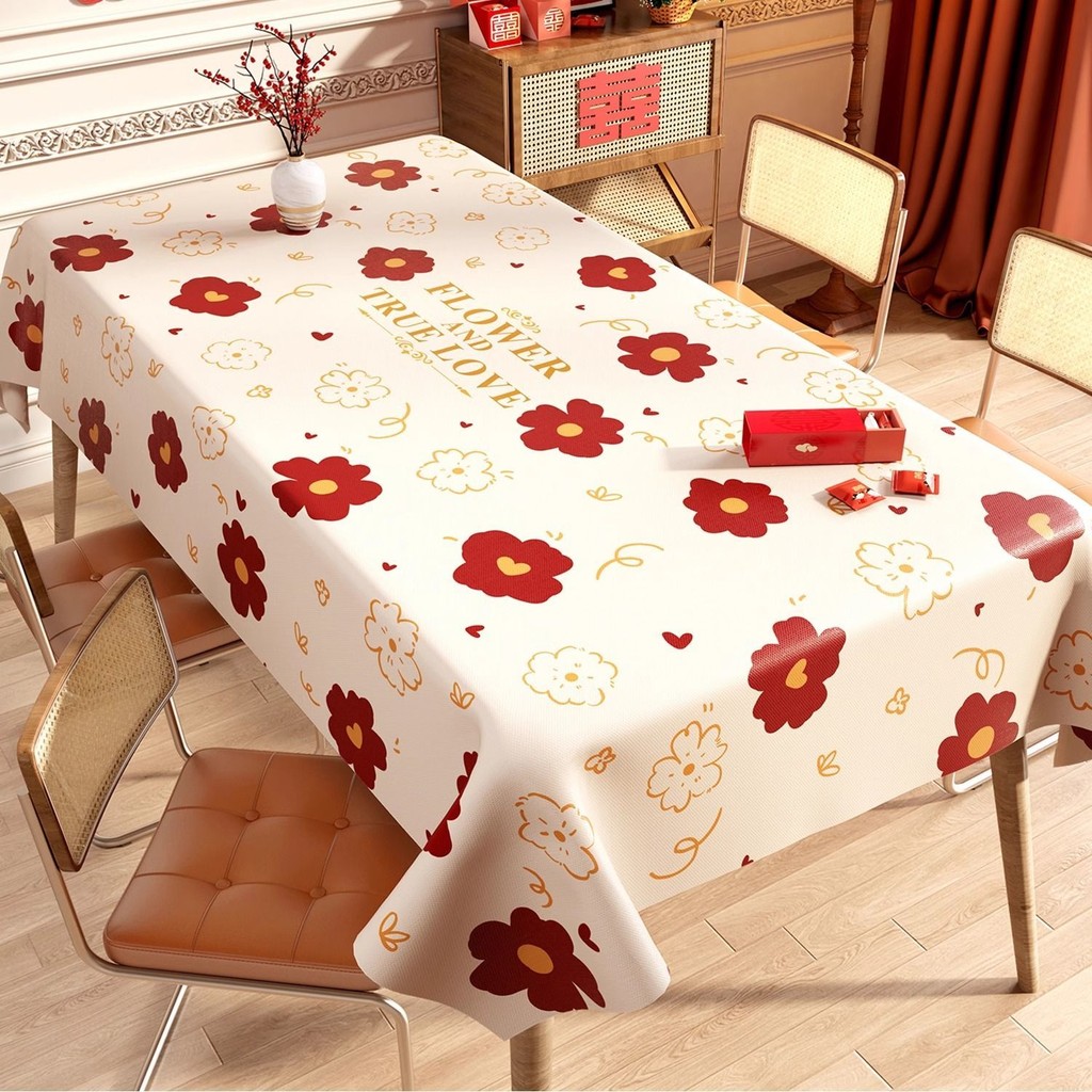 Atmosphere Tablecloth Waterproof Oil-Proof Disposable Light Luxury High ...