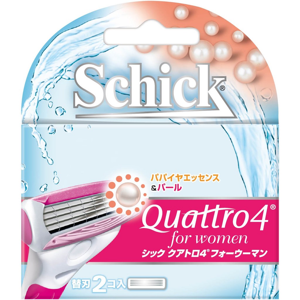 [Direct from Japan] Schick Quattro 4 for Women Replacement Blades (2 ...