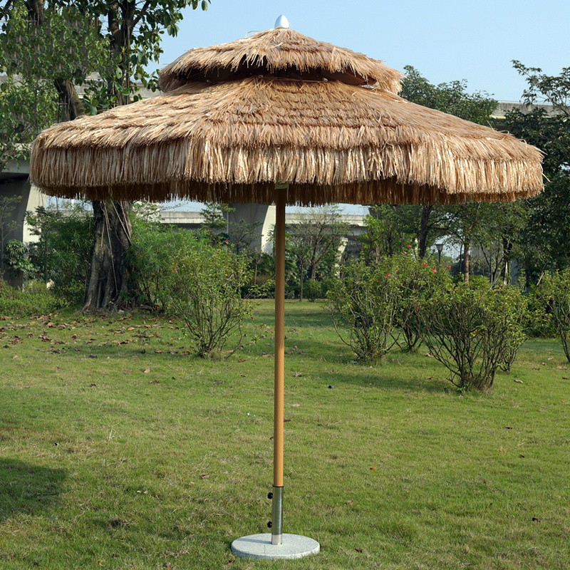 Beach New Style Single Canopy Tent l Straw Umbrella Four-Corner ...