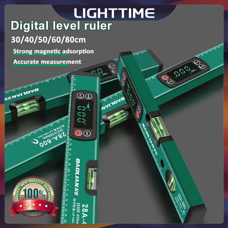 Digital Level & Protractor Electronic Bubble Inclinometer with LED ...