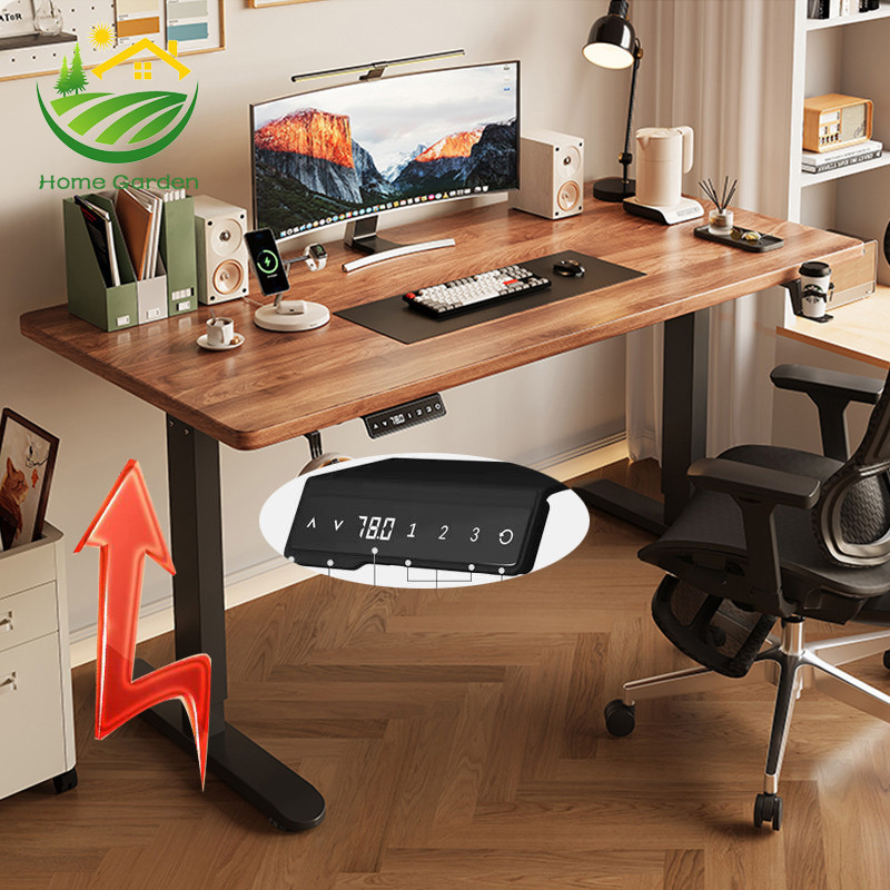 Computer Table Height Electric Adjustable Desk Home Computer Desk ...