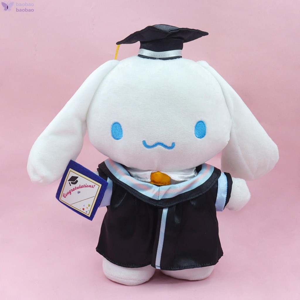 Cinnamoroll Stuffed Graduation Doll Smooth Touch Feeling and Fade-less ...