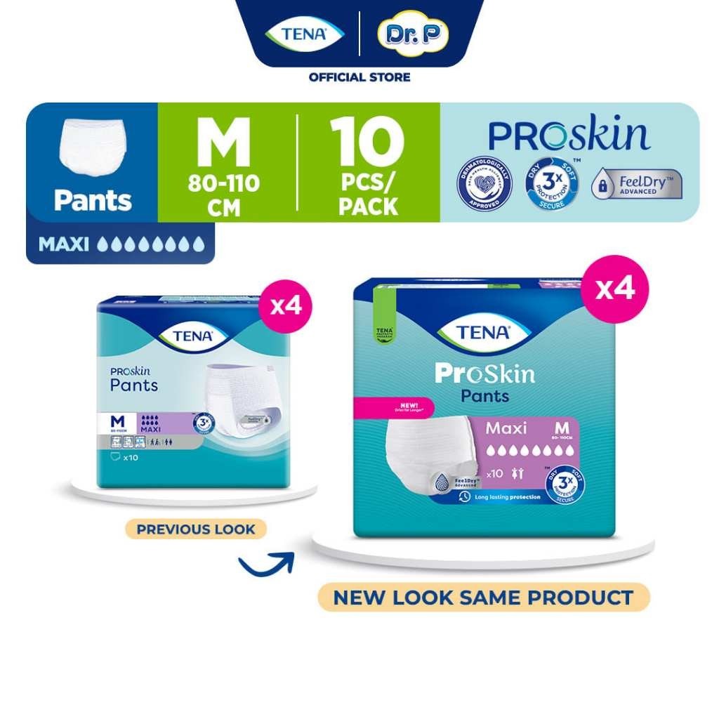 Tena PROskin Pants Maxi Adult Diapers (M Size) [Shopee Majulah Club] | Shopee Singapore