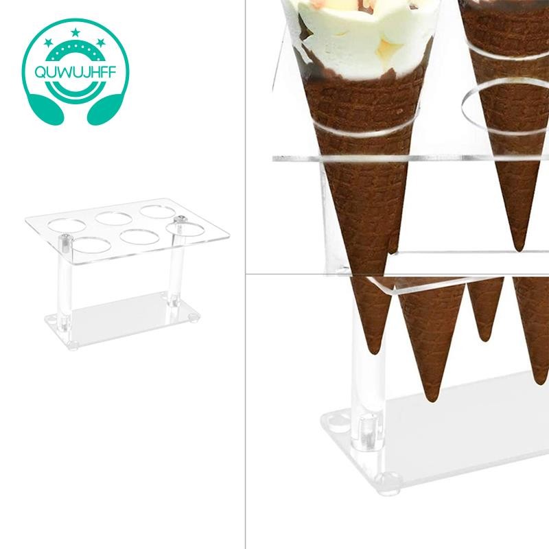 Cone Holder, Clear Acrylic Ice Cream Cone Holder, Cone Display Stand ...