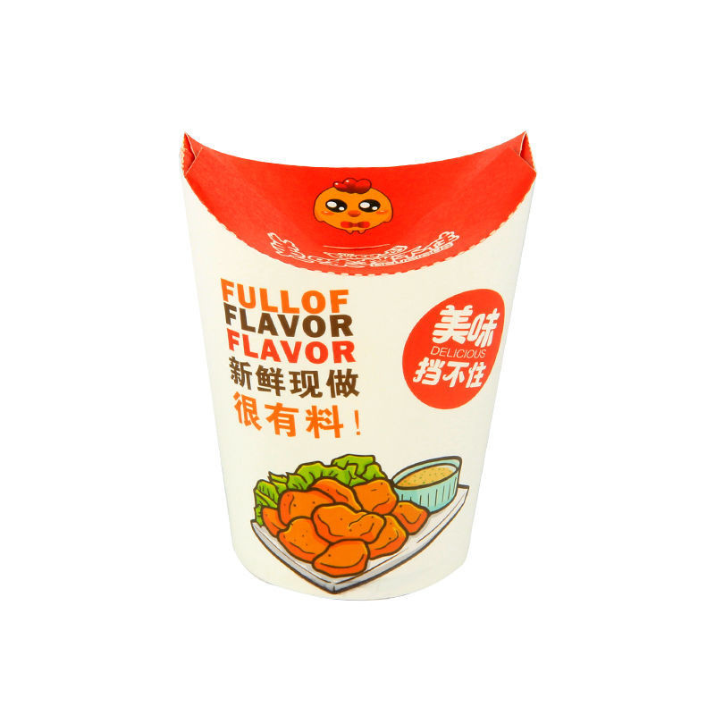 Disposable takeaway fried chicken snack box kraft paper French fries ...