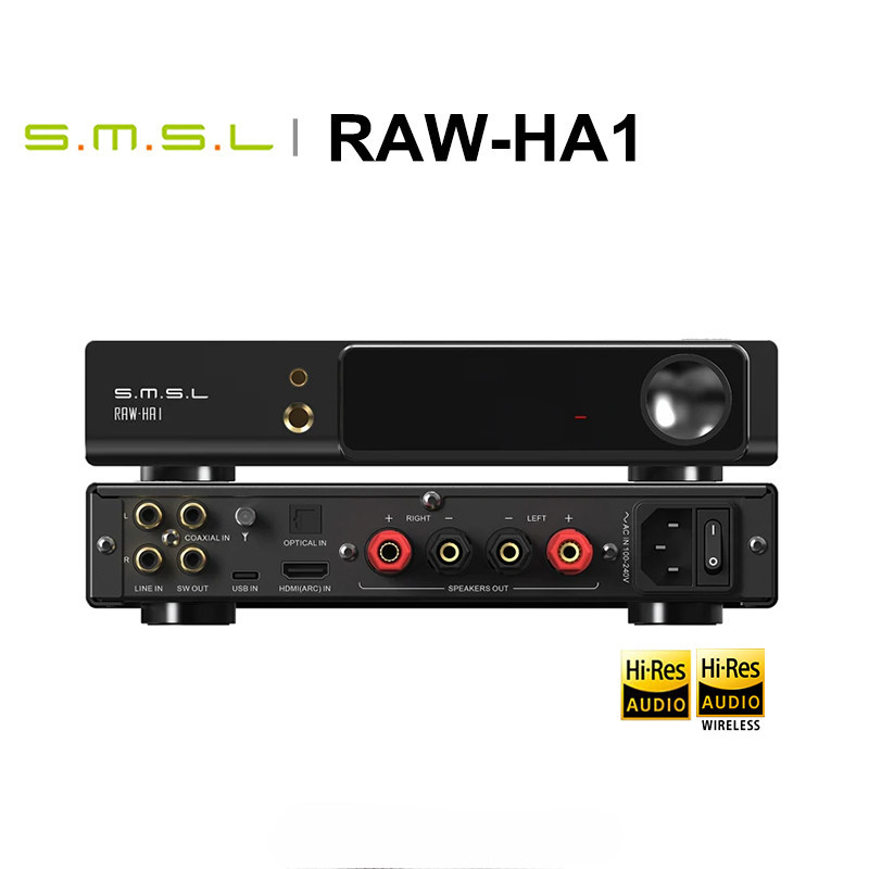 SMSL RAW-HA1 DAC AMP Headphone Amplifier MQA MQA-CD Decoder XU316 ...