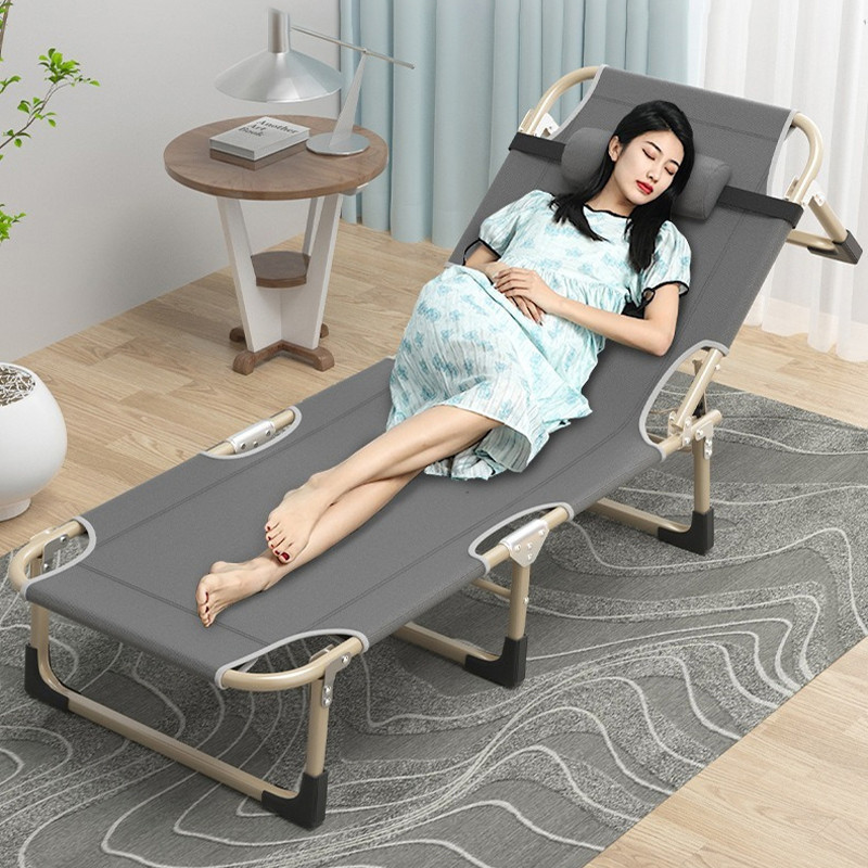 Portable Folding Bed for Single Use Office Nap Chair Hospital Companion ...