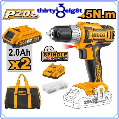 INGCO Cordless drill CDLI2002 | Shopee Singapore