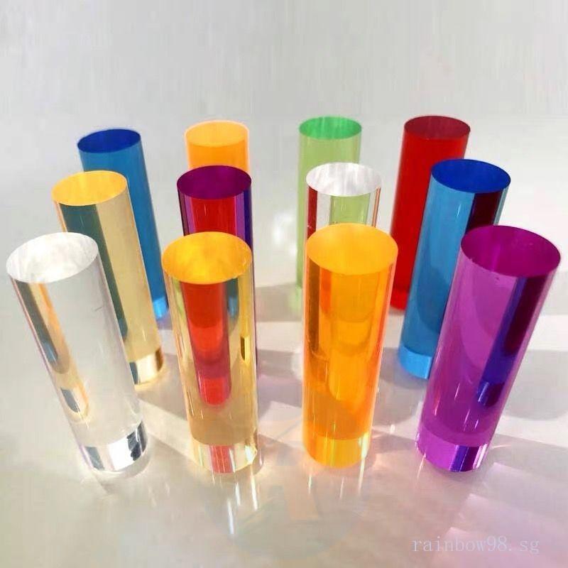 Transparent Acrylic Rod Color Solid Light Guide Rods Organic Glass ...