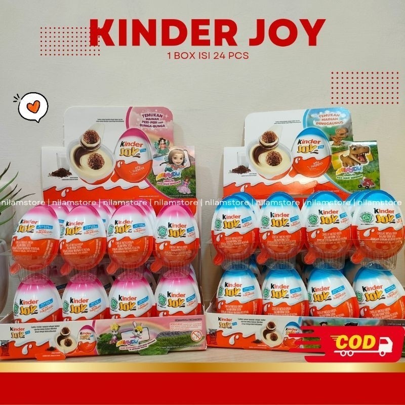 Exp JULY 2025 1 Box Kinder Joy contains 24 - Kinderjoy Boy - Kinder Joy ...