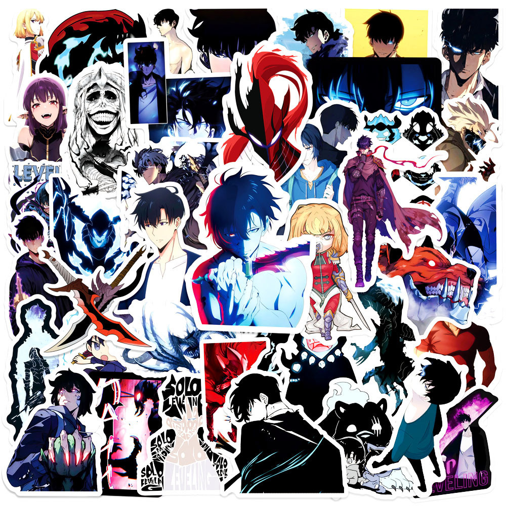 2025 New Stickers Solo Leveling Sticker 50pcs Sung Jin Woo Diy ...