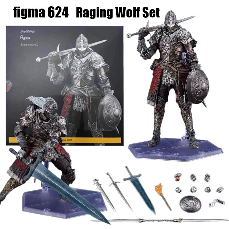 Elden Ring Action Figure Figma 624 Raging Wolf Movable Joint Model ...