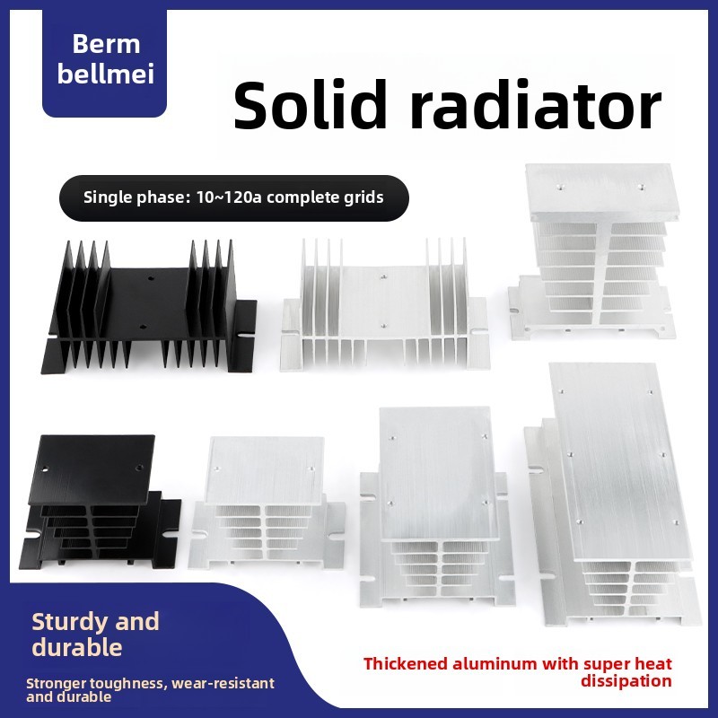 SSR Solid State Relay Heat Sink Single Phase Radiator Cooling Seat ...