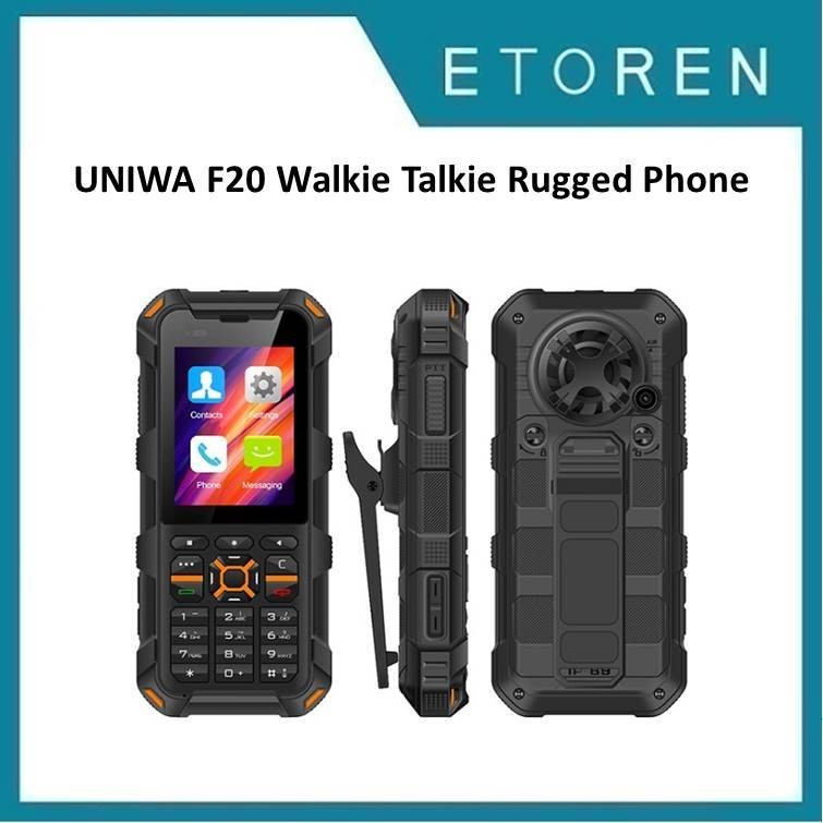 UNIWA F20 Walkie Talkie Rugged Phone 8GB Black (1GB RAM) | Shopee Singapore