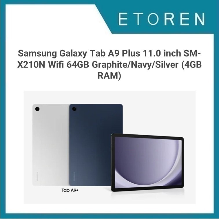 Samsung Galaxy Tab A9 Plus 11.0 inch SM-X210N Wifi 64GB Graphite/Navy ...
