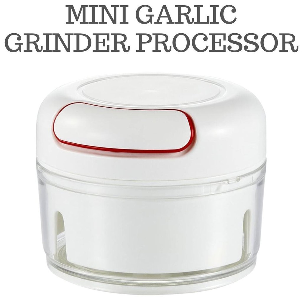 Mini Food Chopper Hand Pull Garlic Grinder Onion Mincer Crusher ...
