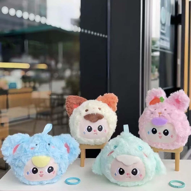 Baby Three Plush Keychain Wallet Plushies Coin Purse Earphone Organizer ...