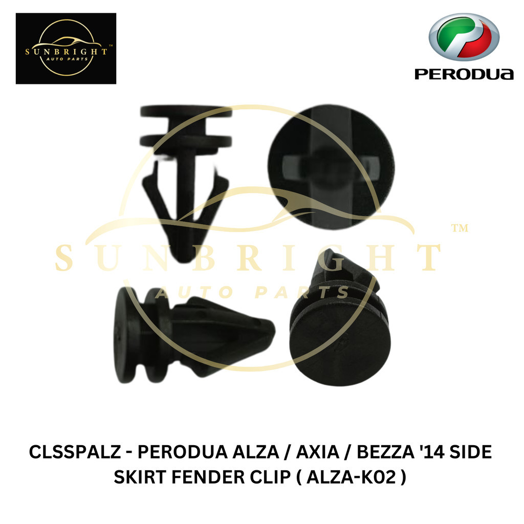 PERODUA ALZA / AXIA / BEZZA '14 SIDE SKIRT FENDER CLIP ( ALZA-K02 ...