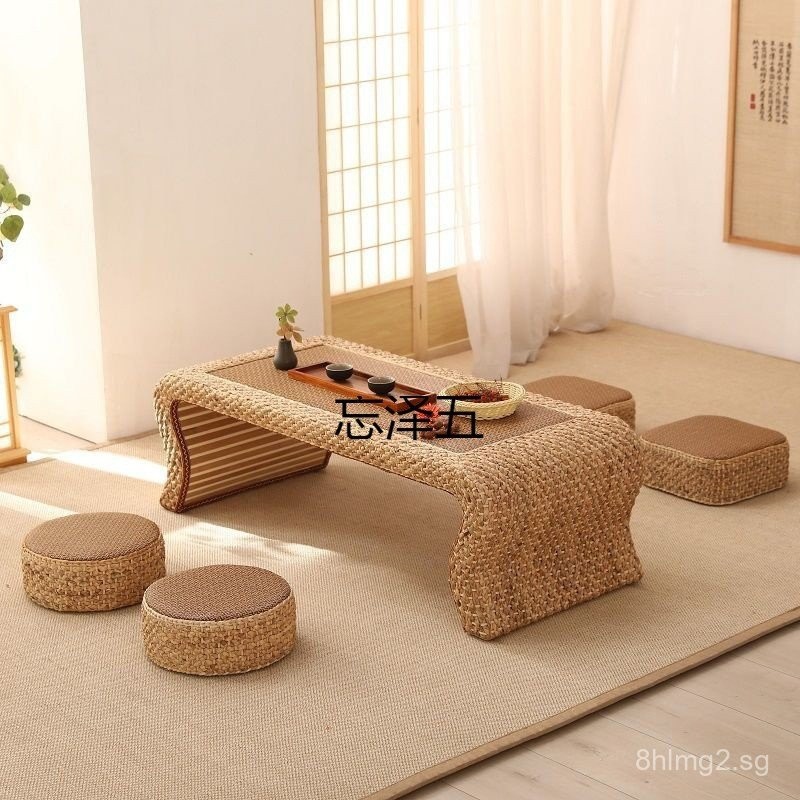 GS Rattan Tea Table Japanese Tatami Table Short Bay Window Balcony ...