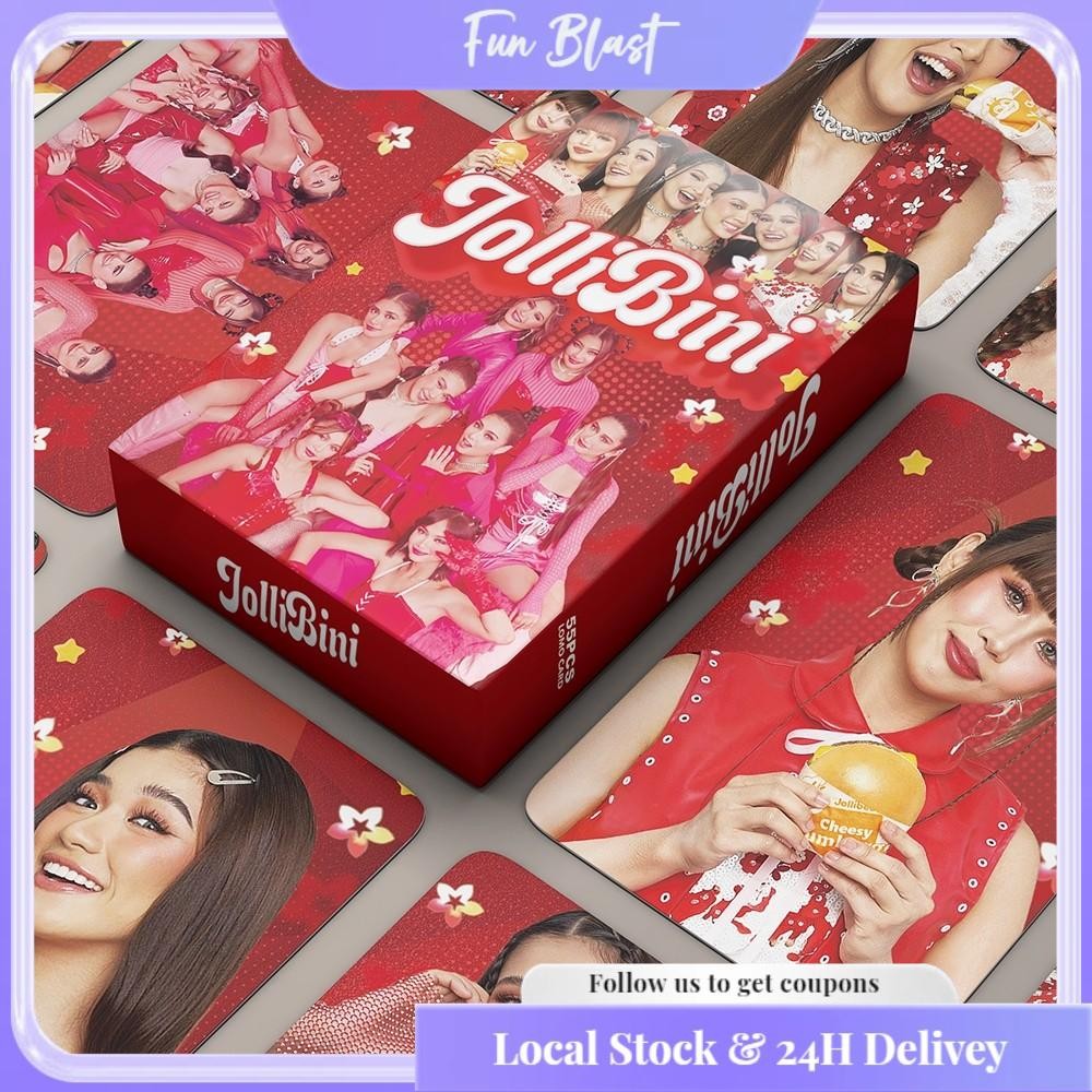 55Pcs/Box BINI Photocards Bini Group Album Photocards Jollibee BINI ...