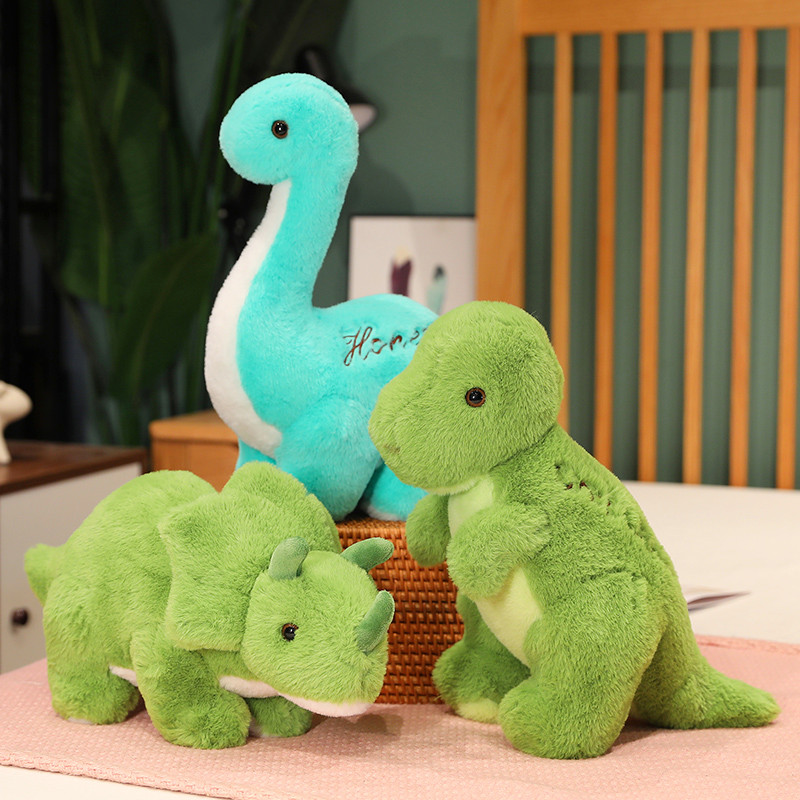Lovely Dinosaur Plush Toy Stuffed Animal Plushie Cute Triceratops ...