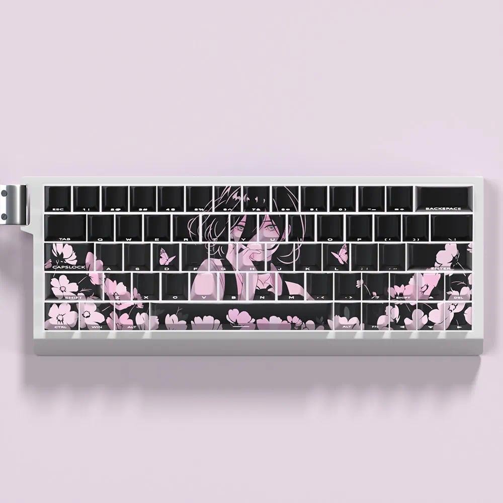 Reze Keycap Cherry Profile PBT Letter Side-engraved Light Transmission ...