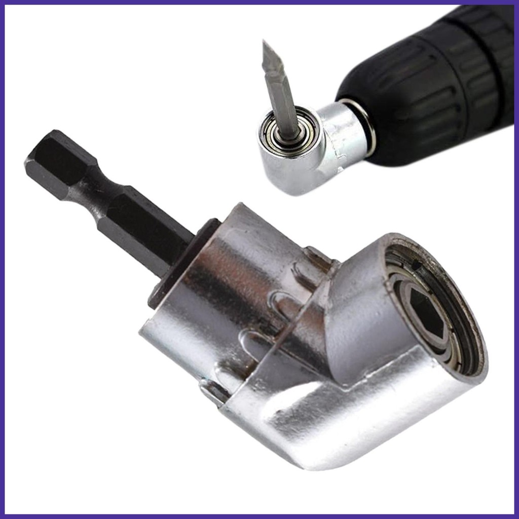 Right Angle Drill Adapter Screwdriver Bit Attachment Bendable 105 Degree Angled Drill Adapter ...
