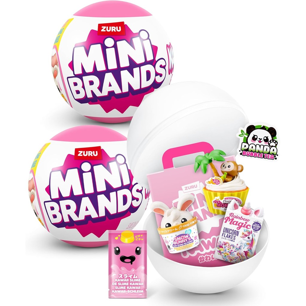 ZURU Mini Brands Series Mystery Kawaii Capsule Ball CollectibleSurprise ...