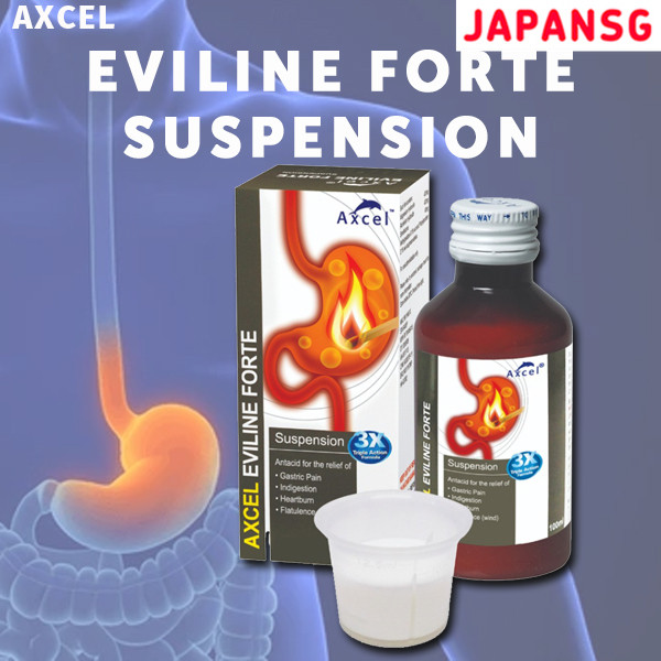 Axcel Eviline Forte Suspension 100ml (Antacid) | Shopee Singapore