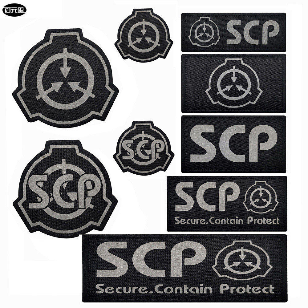 Spot Goods#Reflective Velcro SCP Foundation Logo Velcro Label ...