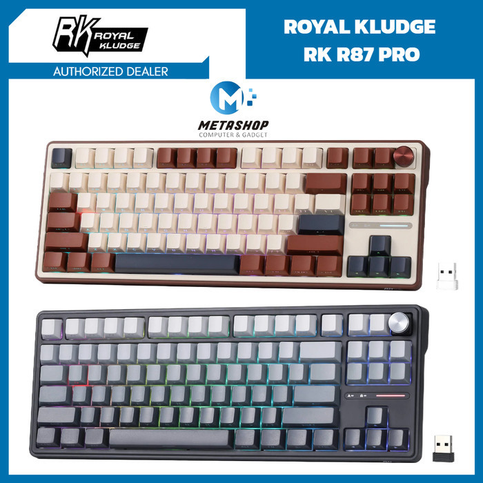 ROYAL KLUDGE R87 PRO TKL Wireless Wired Mechanical Keyboard Hot ...