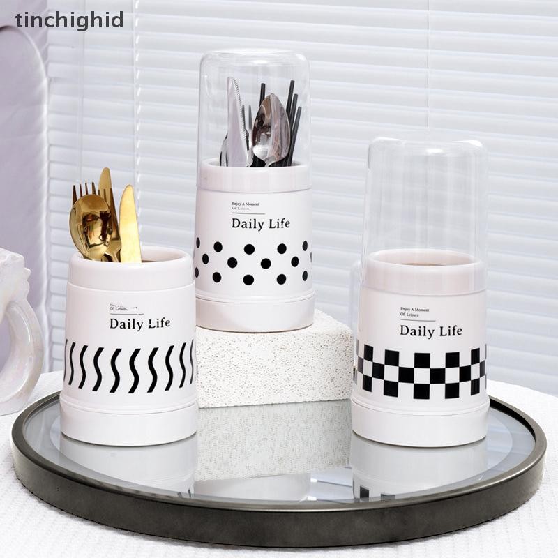 tinchighid Cutlery Storage Holder Chop Spoon Fork Holder Chop Drain ...