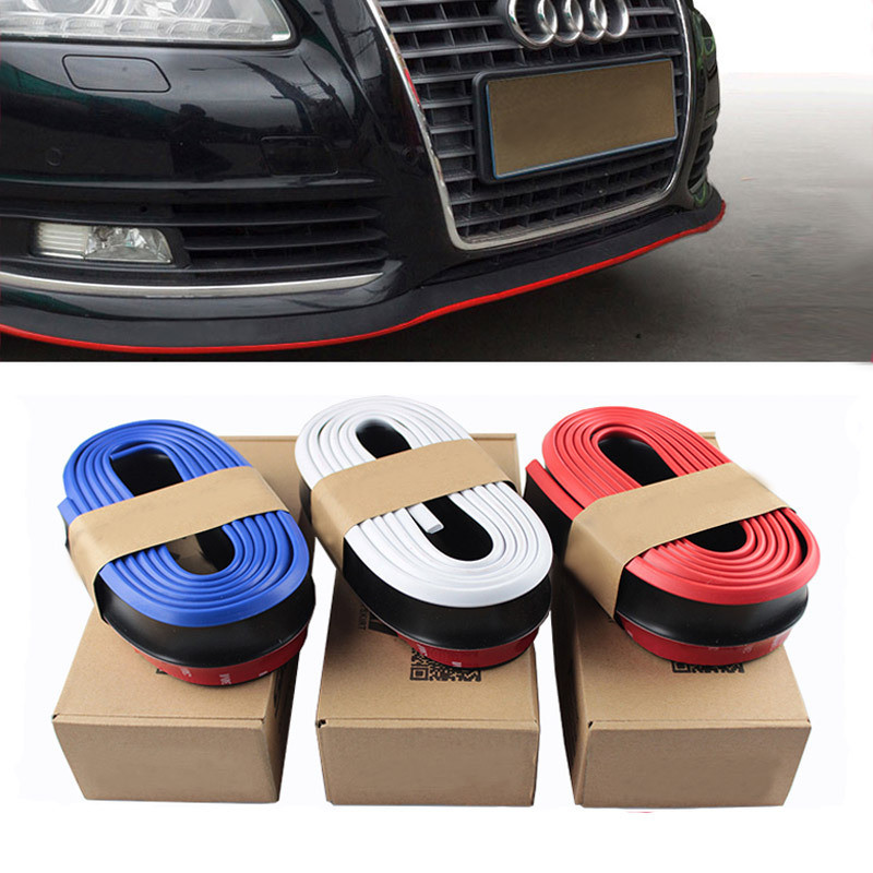 Car Modification Front Shovel Small Surround Bumper Rubber Strip Side ...