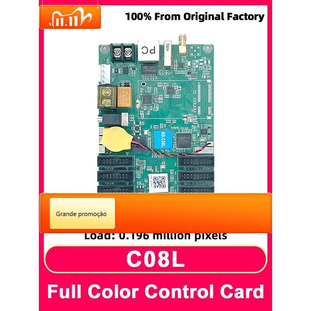 JSK Huidu HD-C08L Ethernet USB Port Electronic Screen WiFi Main Board ...