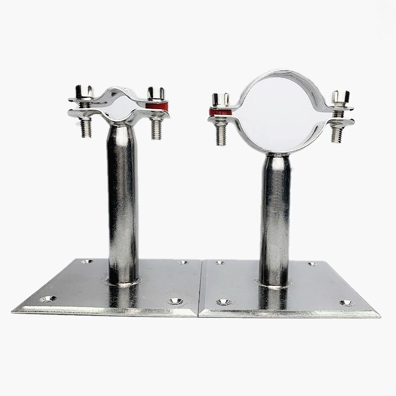 Pante304Stainless Steel Square Base Pipe Bracket Clamp Pipe Clip Water ...