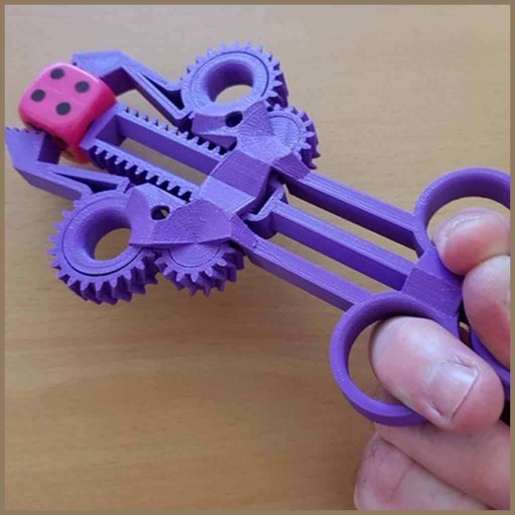 3D Printed Gear Clamps Clip Fidget Hand Gripper Gear 3D Printed Clamp ...