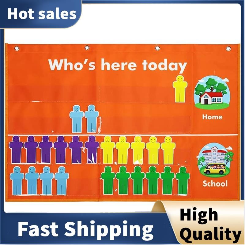 Classroom Attendance Chart Helping Hands Pocket Chart,Classroom ...