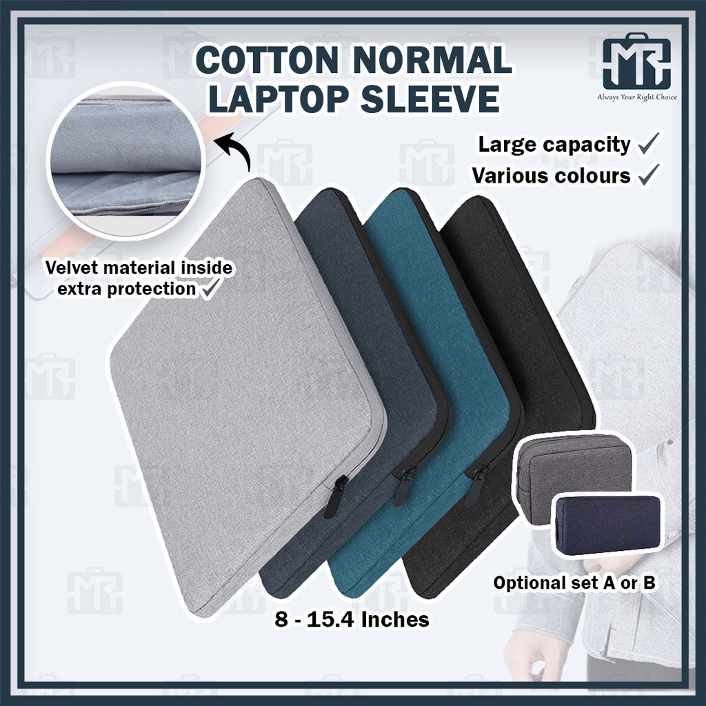(11-15.6inch)MR COTTON NORMAL Laptop Sleeve Bag Notebook Cover Case set ...