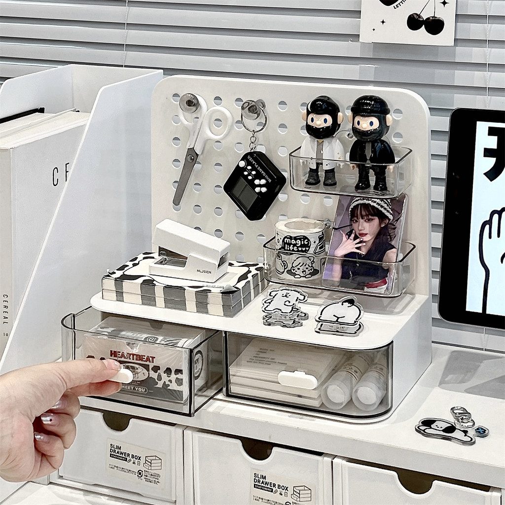 [SG STOCK] Desktop storage rack drawer storage box desk stationery ...