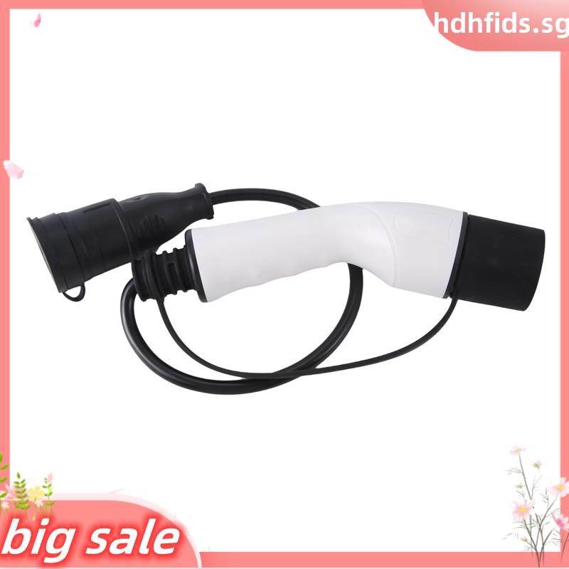 EV Connector 16A Type 2 Male Plug to Schuko Socket EV Charging Adapter ...