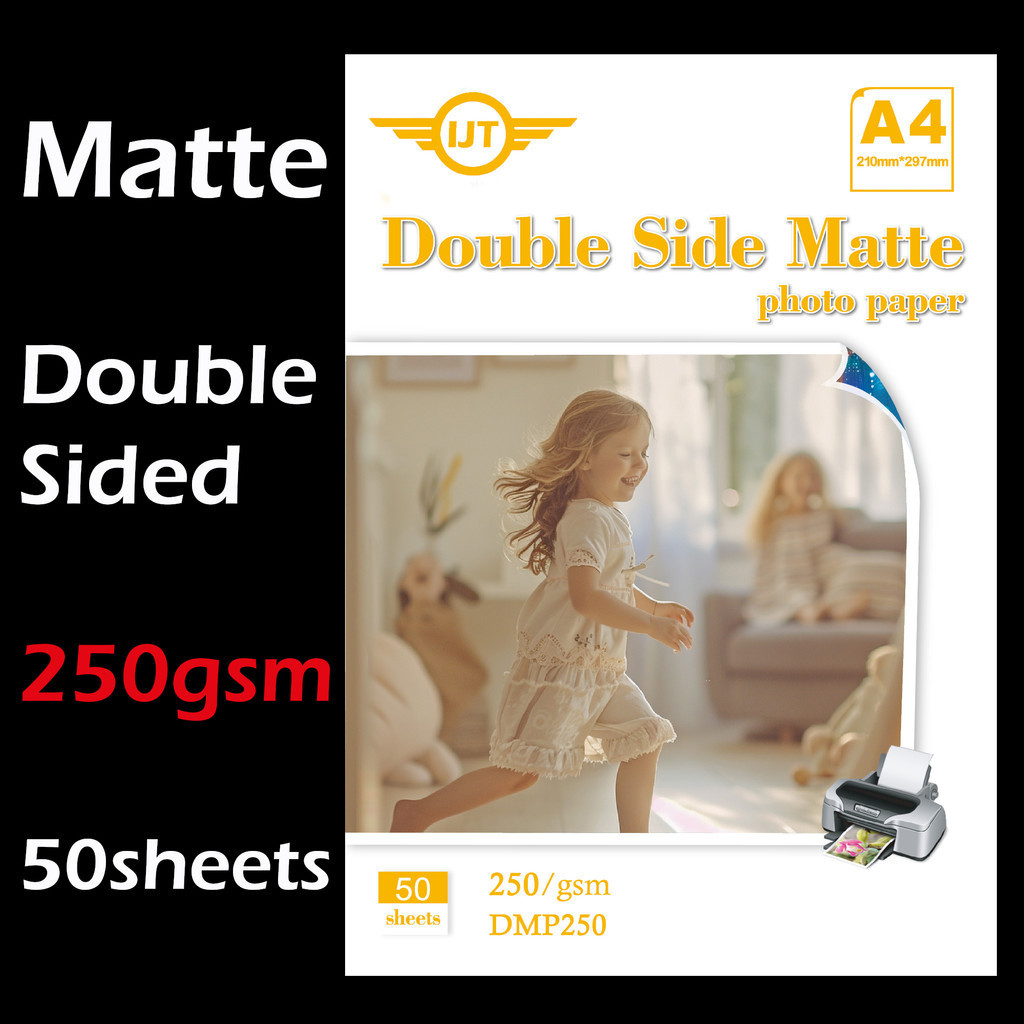 DOUBLE SIDED MATTE IJT DMP250 250g 250gsm / DMP300 300g 300gsm Inkjet ...